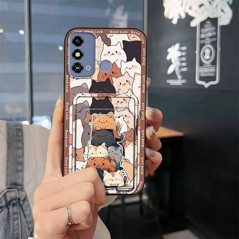 Durable Card sleeve Phone Case For ZTE Blade A53 Cute Waterproof Dirt ...