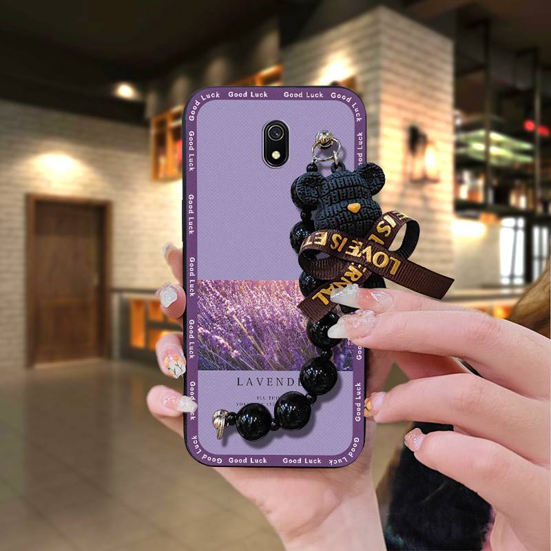 Cartoon Bear bracelet Phone Case For Xiaomi Redmi 8A Anti-knock ...
