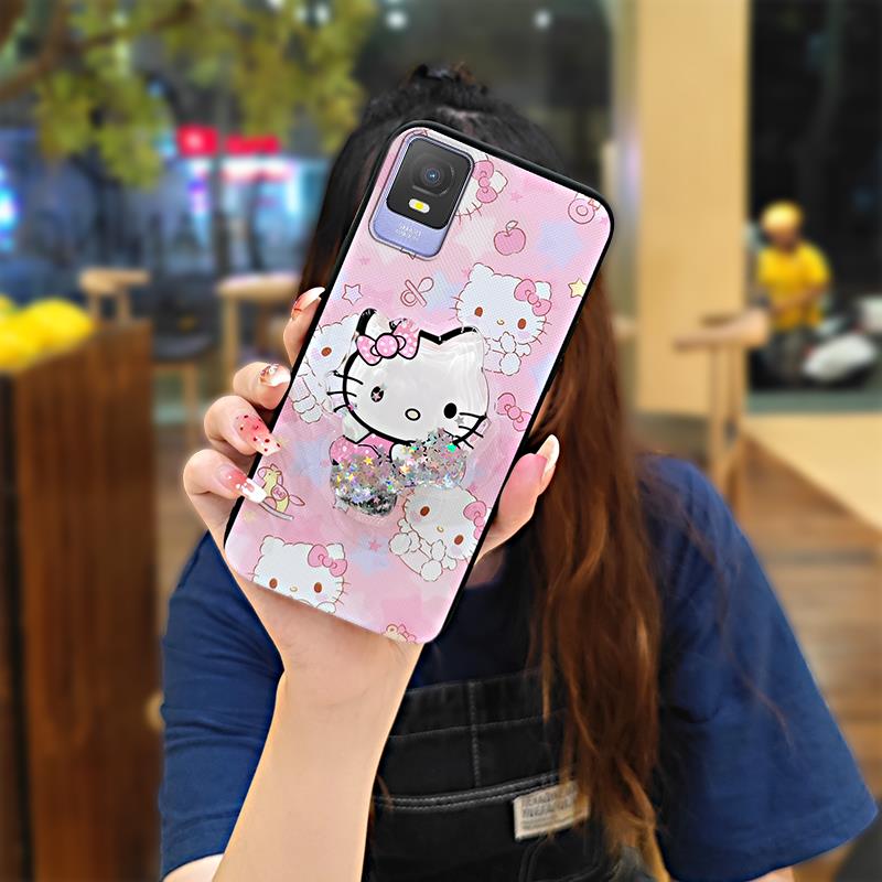 Glitter Dirt-resistant Phone Case For TCL 403 Kickstand Durable Soft ...