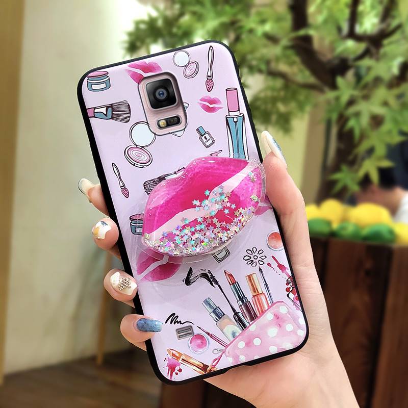 Kickstand Glitter Phone Case For Samsung Galaxy Note4/N9100 Silicone ...
