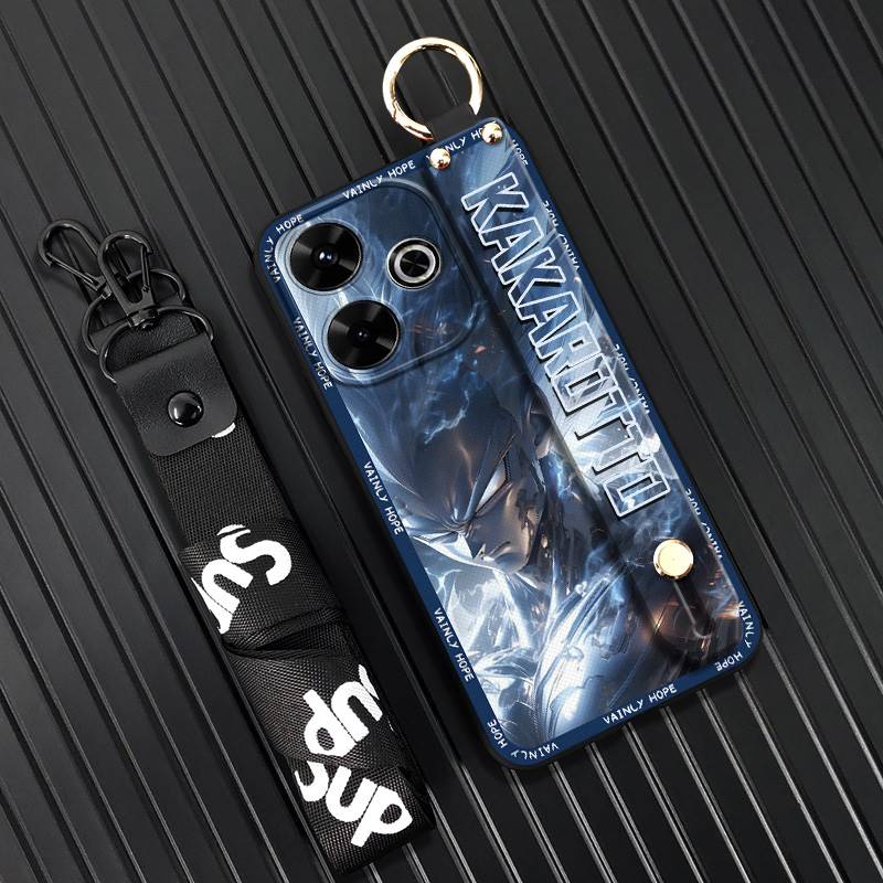 Wrist Strap Kickstand Phone Case For Redmi13 5G/13X 4G Shockproof ...